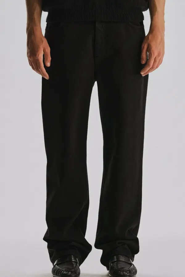 THE ROW Vanya Wide Leg Jeans - Black