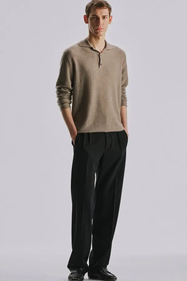 THE ROW Bertram Top - Light Pebble