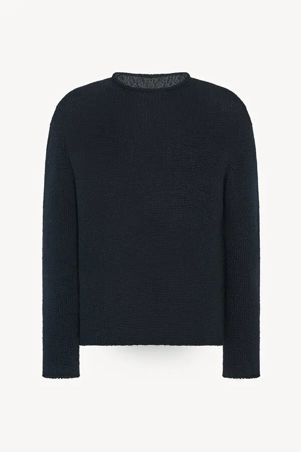 THE ROW Hideki Long-sleeve Mockneck Sweater