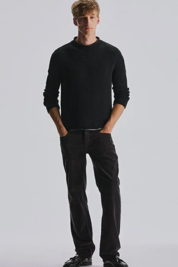 THE ROW Hideki Long-sleeve Mockneck Sweater