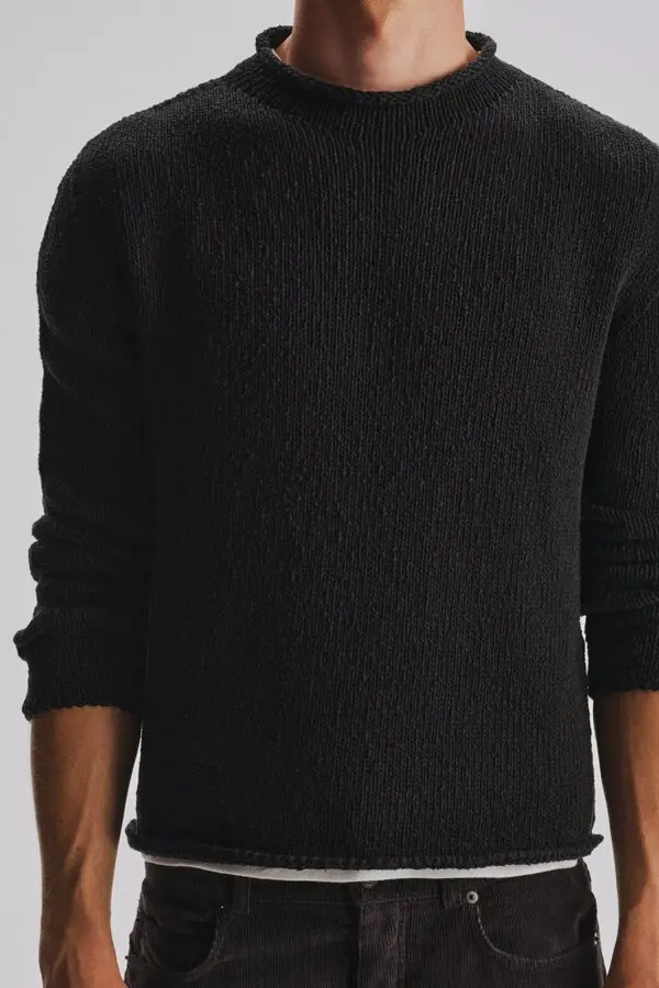 THE ROW Hideki Long-sleeve Mockneck Sweater