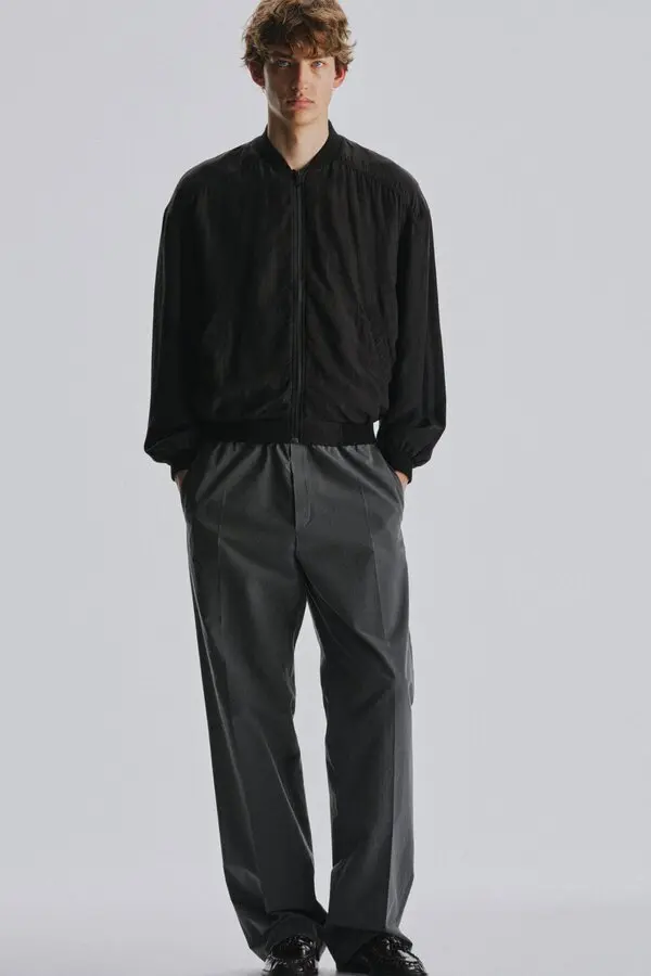 THE ROW Oriel Bomber Jacket In Silk Poplin