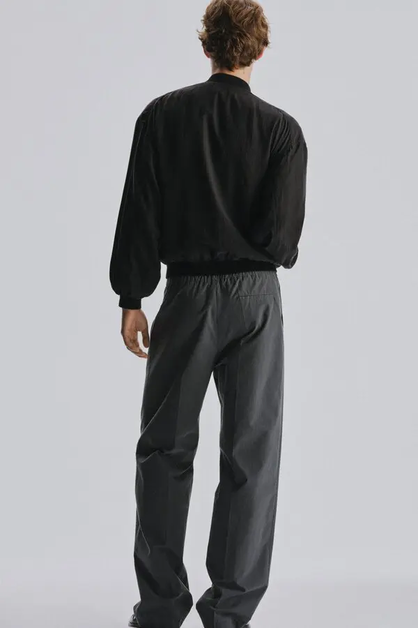 THE ROW Oriel Bomber Jacket In Silk Poplin