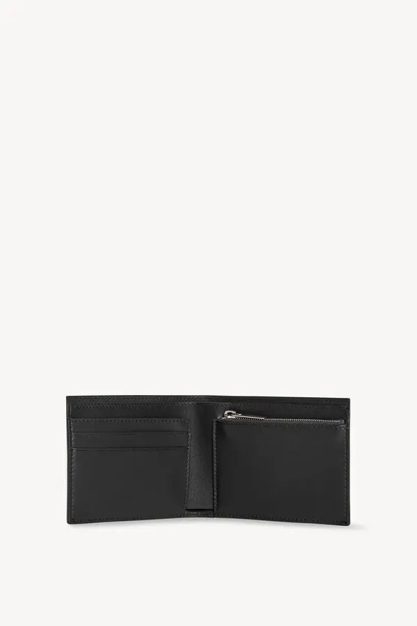 THE ROW Zip Classic Wallet - Black