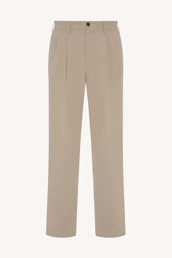 THE ROW Tomasino Cotton Twill Trousers