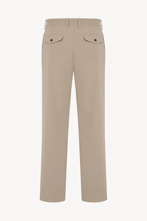 THE ROW Tomasino Cotton Twill Trousers