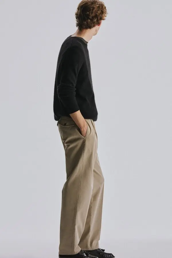 THE ROW Tomasino Cotton Twill Trousers