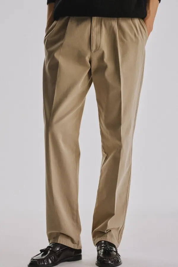 THE ROW Tomasino Cotton Twill Trousers