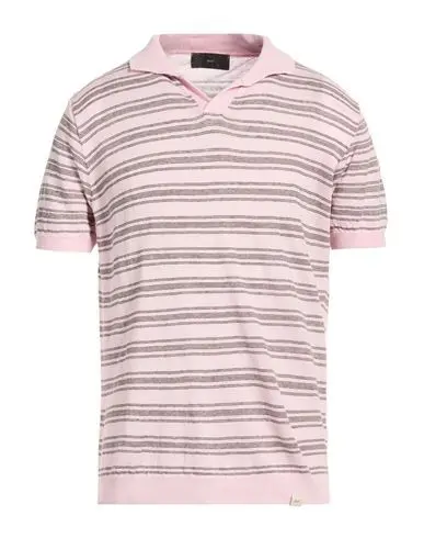 LIU •JO MAN Striped Linen-cotton Polo Shirt