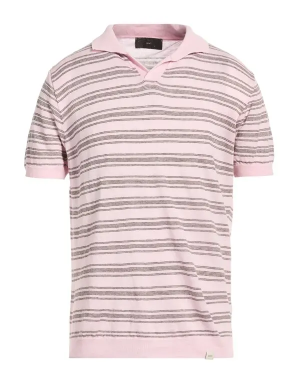 LIU •JO MAN Striped Linen-cotton Polo Shirt
