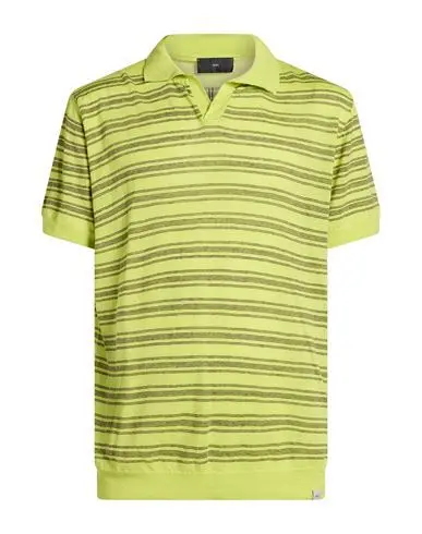 LIU •JO MAN Striped Linen And Cotton Sweater - Yellow
