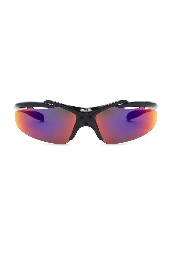 Balenciaga Turbo Geometrical Sunglasses - Black