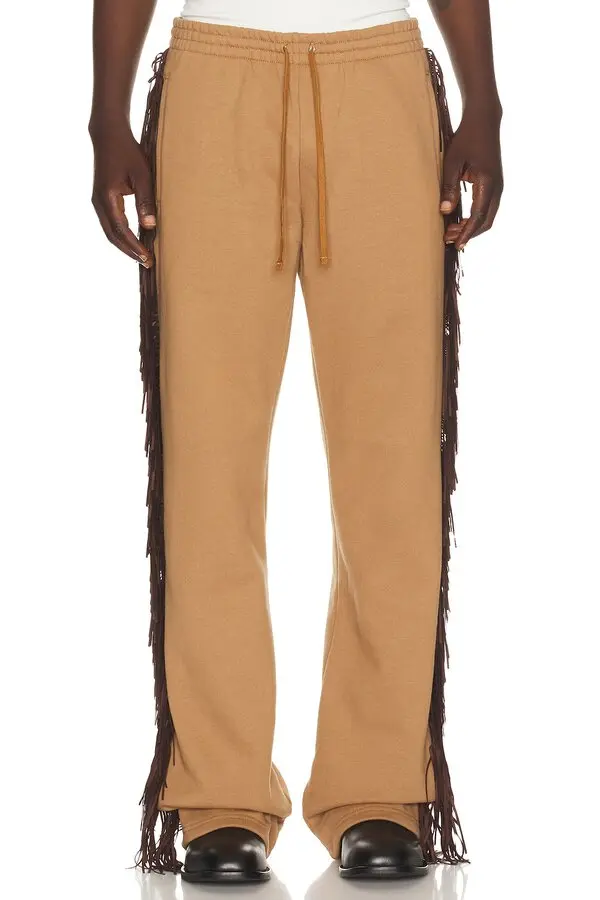 AUSTIN POST Fringed Straight Cut Pant