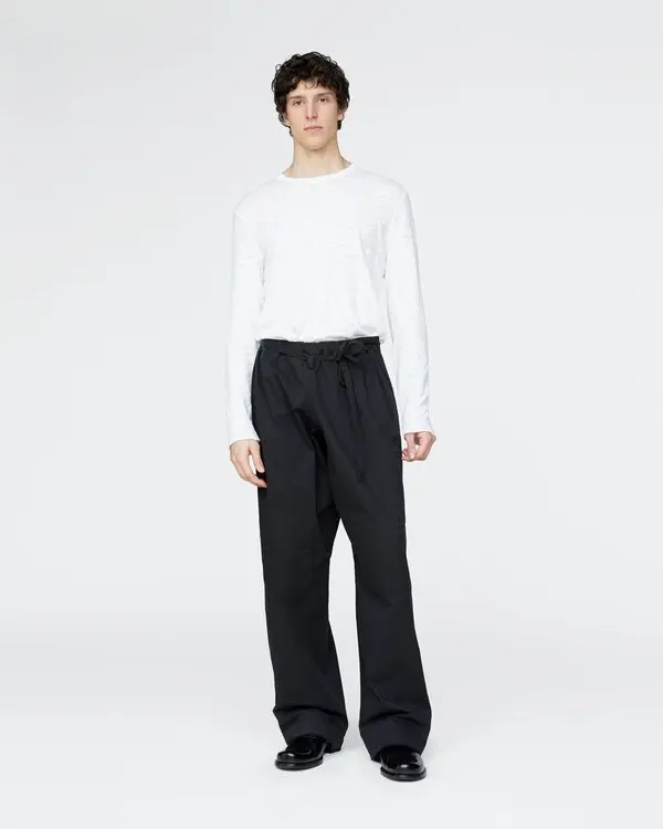 ATM Anthony Thomas Melillo Cotton Twill Judo Pants - Black