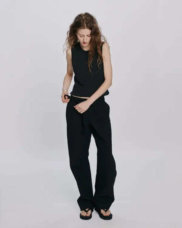 ATM Anthony Thomas Melillo Cotton Judo Pants - Black