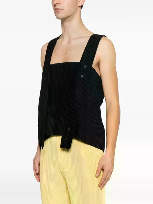 Issey Miyake Sleeveless Square Neck Top