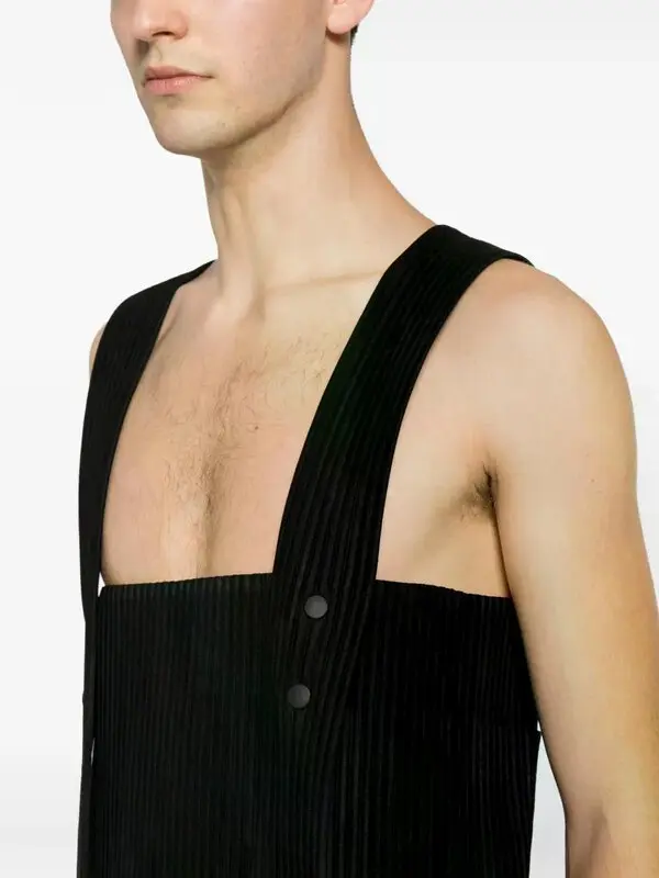 Issey Miyake Sleeveless Square Neck Top