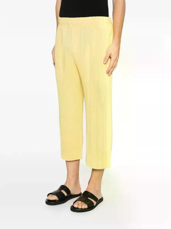 Issey Miyake Tailored Pleats Cropped Trousers