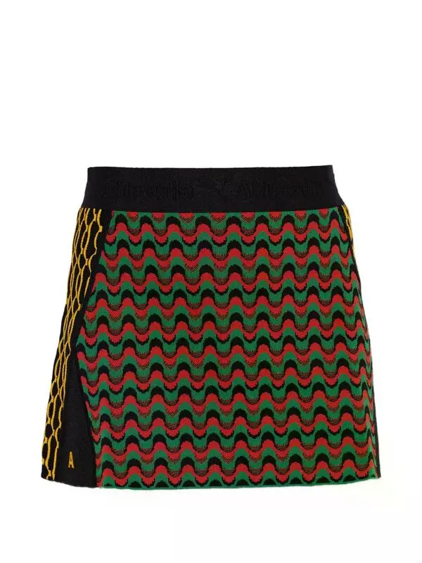 PUMA X Ahluwalia Jacquard-knit Mini Skirt - Green