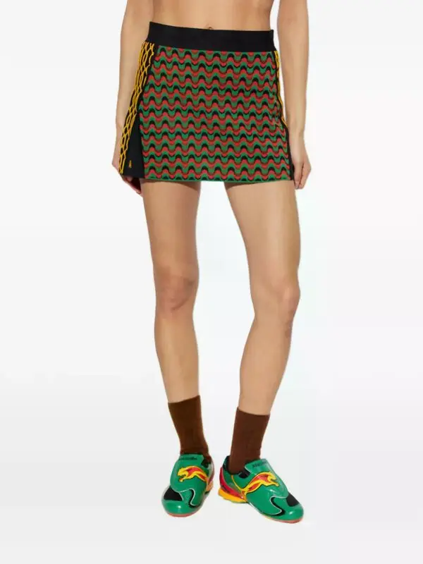 PUMA X Ahluwalia Jacquard-knit Mini Skirt