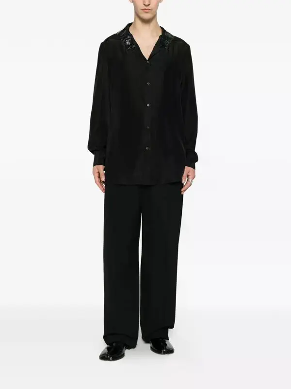 MAISON MARGIELA Tape-detail Shirt - Black