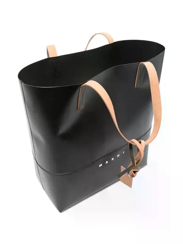 Marni Logo Print Tote Bag