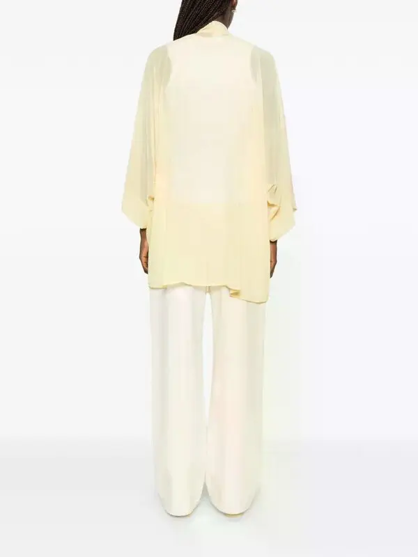 MAZZEI Sheer Tie-fastening Coat