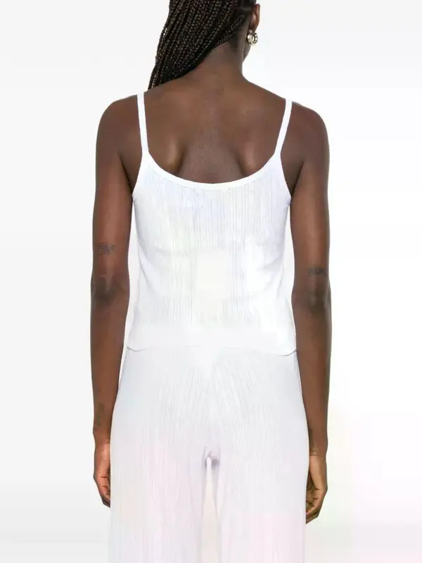 SPORTY & RICH Pointelle Knit Camisole