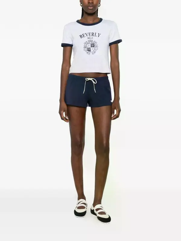 SPORTY & RICH Logo-print Ringer T-shirt
