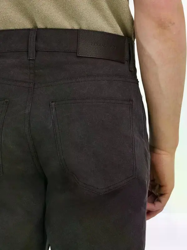 FERRAGAMO Organic Cotton Five Pocket Trousers