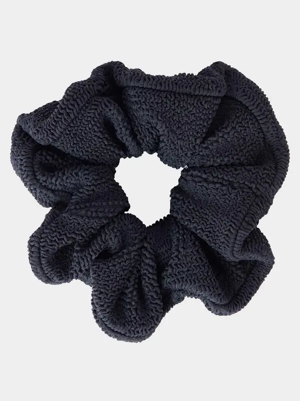 Hunza G Oversized Scrunchie - Black