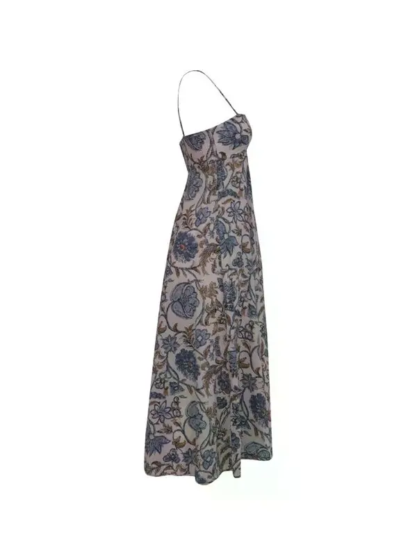Zimmermann Vitali Floral-print Linen Dress