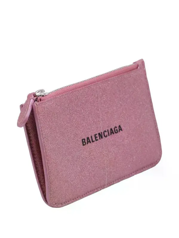 Balenciaga Cash Glitter Card Holder