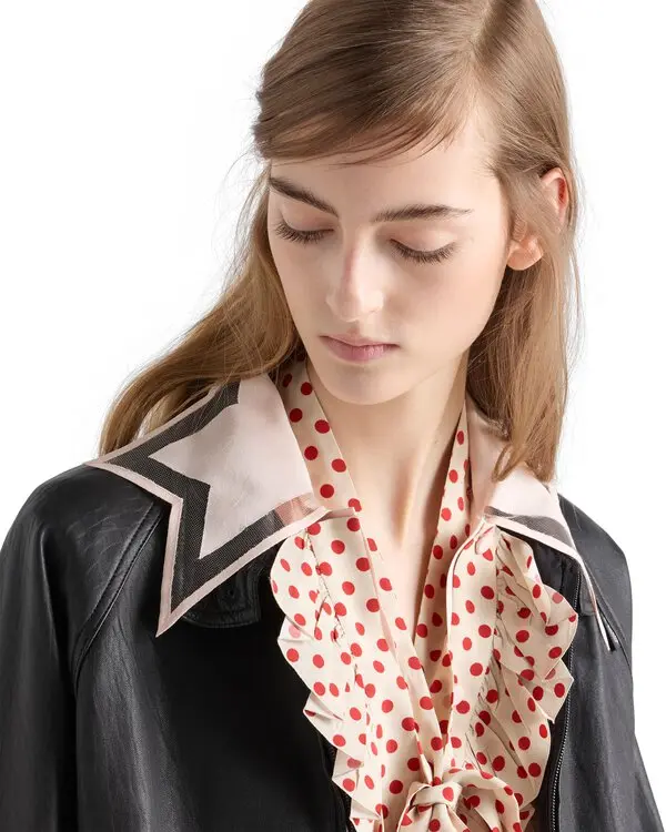 Prada Embroidered Marocain Dress