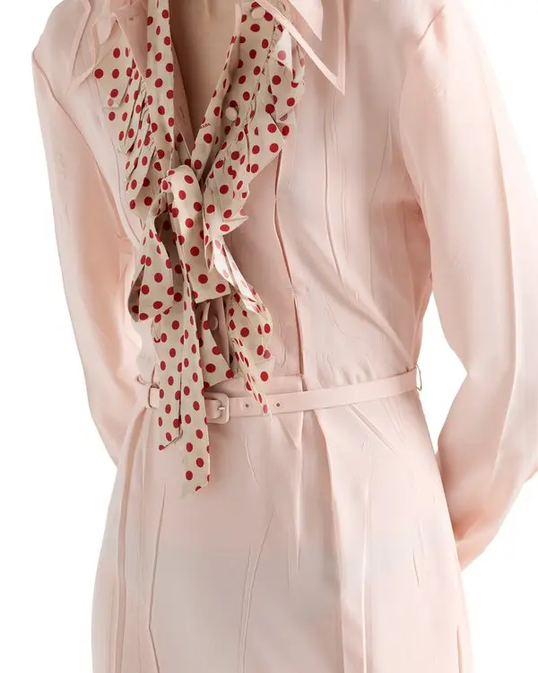 Prada Embroidered Marocain Dress