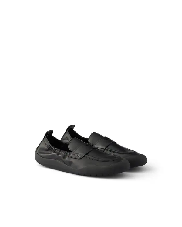 Prada Speedrock Leather Loafers - Black