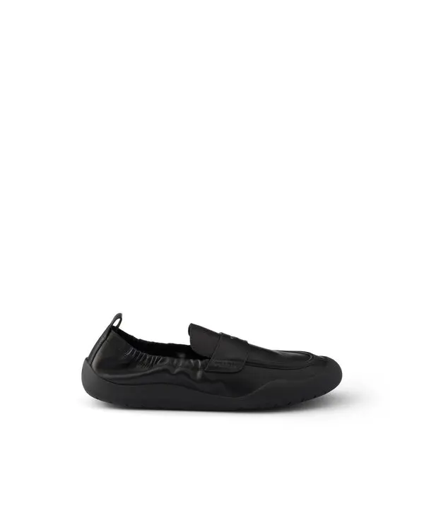 Prada Speedrock Leather Loafers - Black