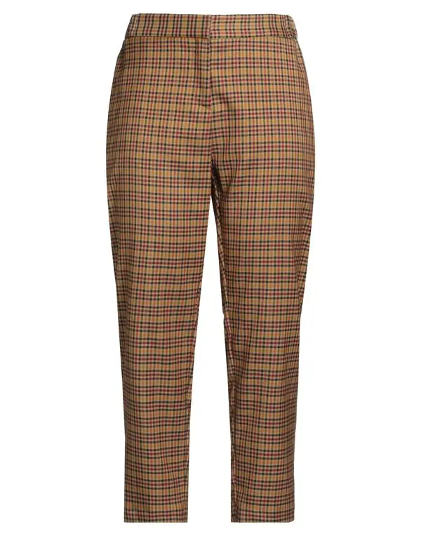 OTTOD'AME Tartan Pattern Cropped Tapered Pants