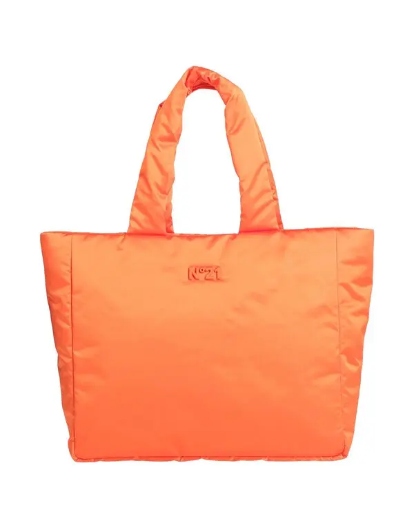 N°21 Maxi Tote Bag In Satin - Orange