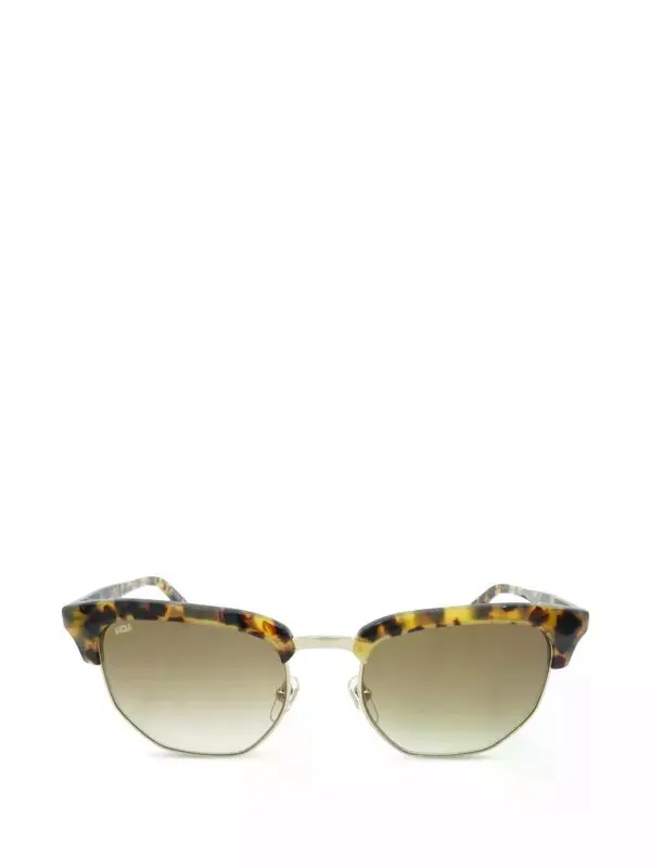 Mcm Tortoiseshell Effect Rectangle Frame Sunglasses