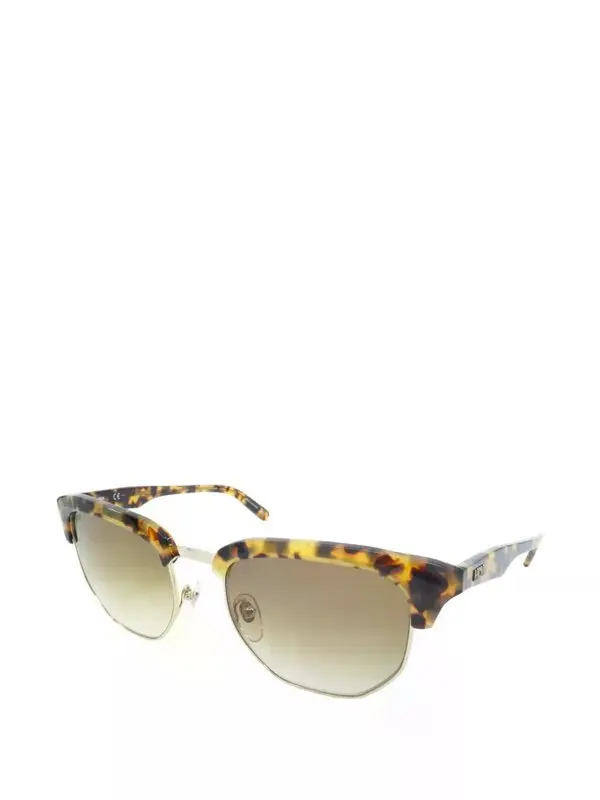 Mcm Tortoiseshell Effect Rectangle Frame Sunglasses
