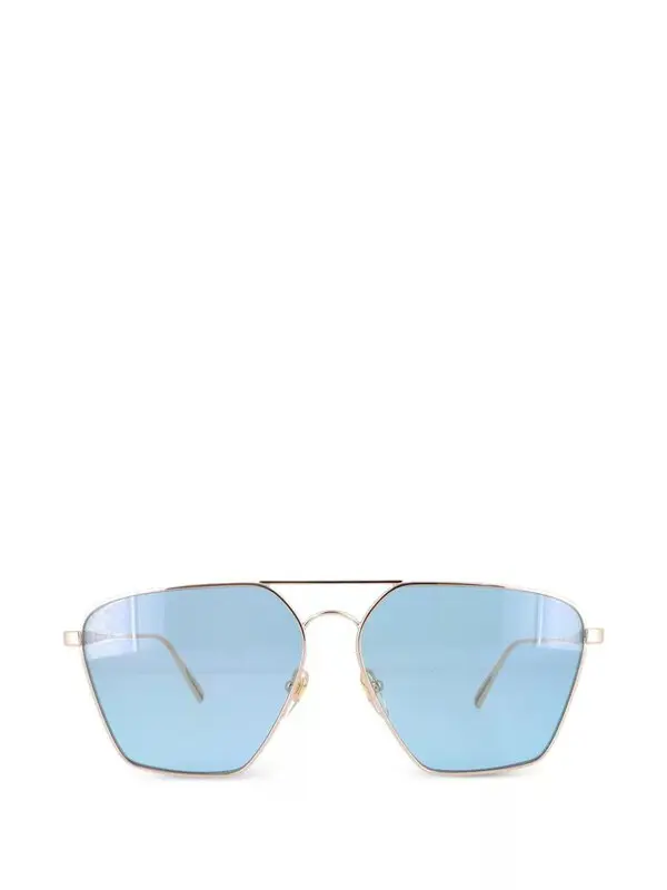 Mcm Geometric Double-bridge Sunglasses - Gold