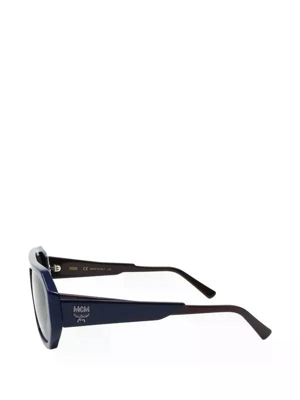 Mcm Navigator Frame Logo Plaque Sunglasses