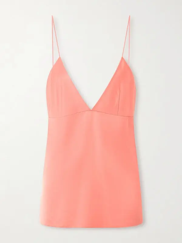 Khaite Timy Satin Camisole - Pink
