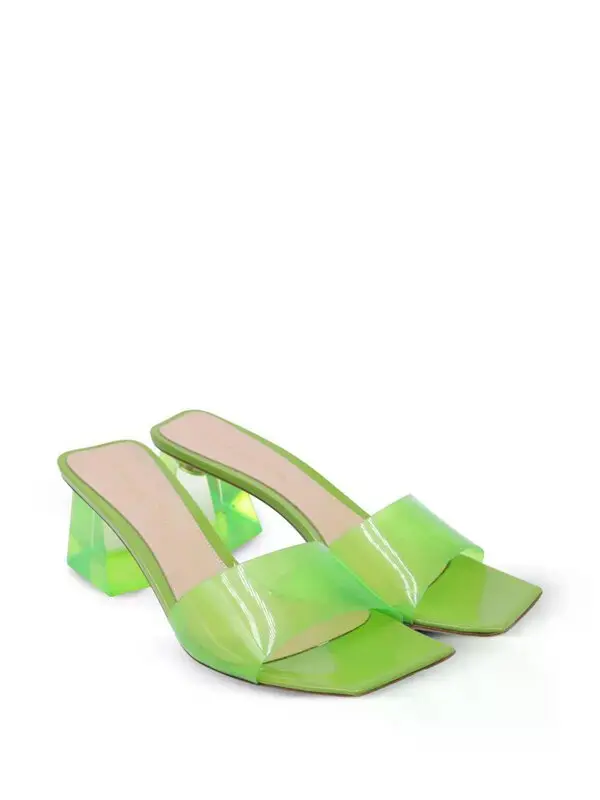 GIANVITO ROSSI Cosmic Square-toe Sandals