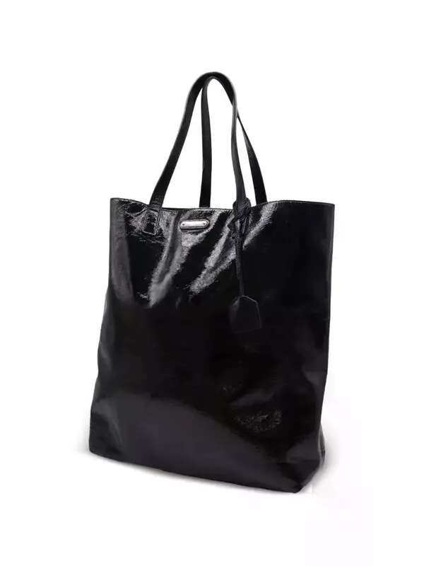 Saint Laurent Bold Shopping Patent Leather Tote Bag