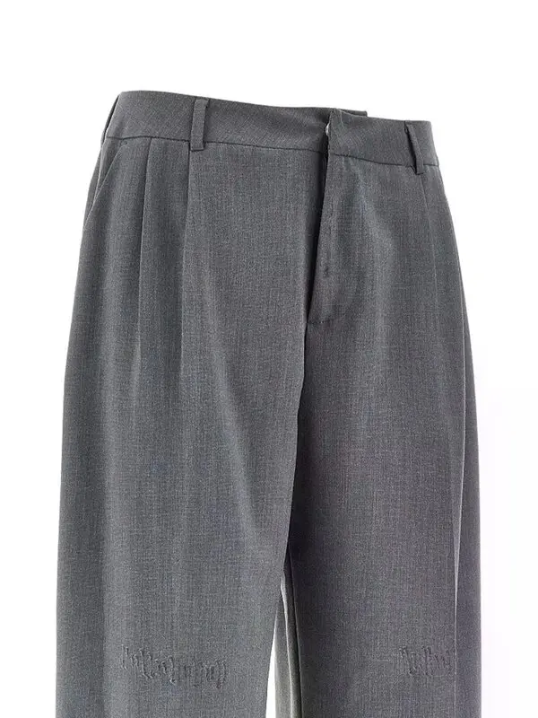 THESTROY Pleated Wide-leg Trousers