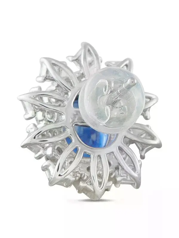 LB EXCLUSIVE Sapphire And Diamond Snowflake Earrings