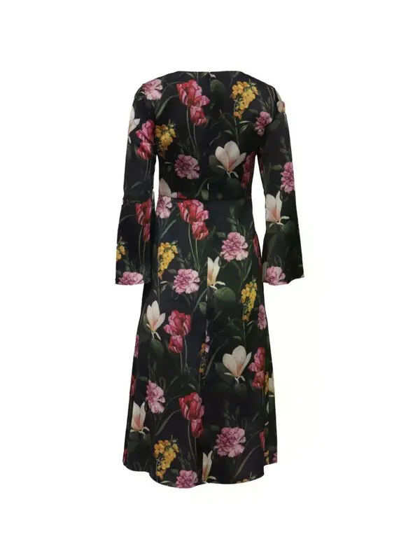Sachin & Babi Alexa Floral-print Midi Dress - Black