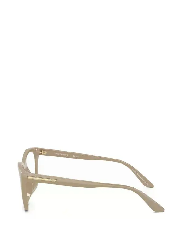 Emporio Armani Beige Cat-eye Frame Sunglasses